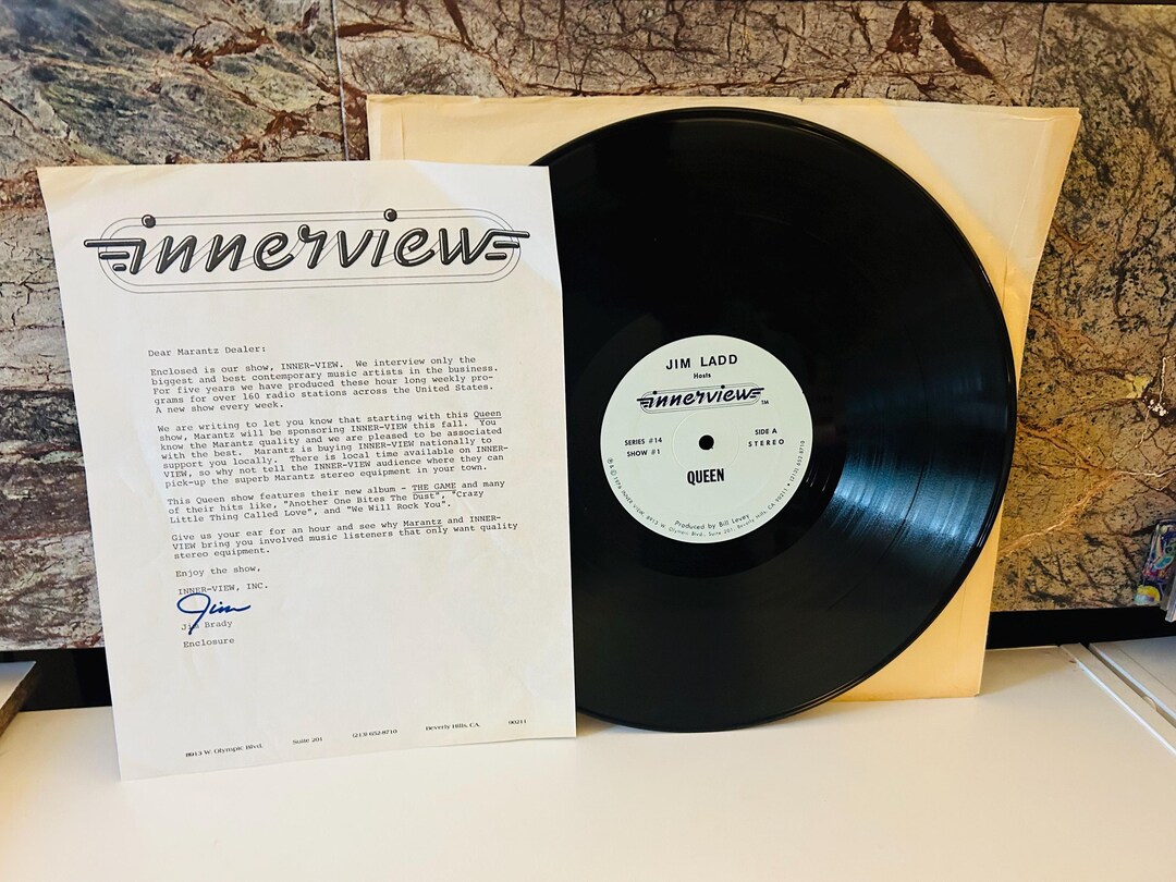 Queen 1976 Jim Ladd Innerview Rare LP Series#14 Show #1 Album - Etsy