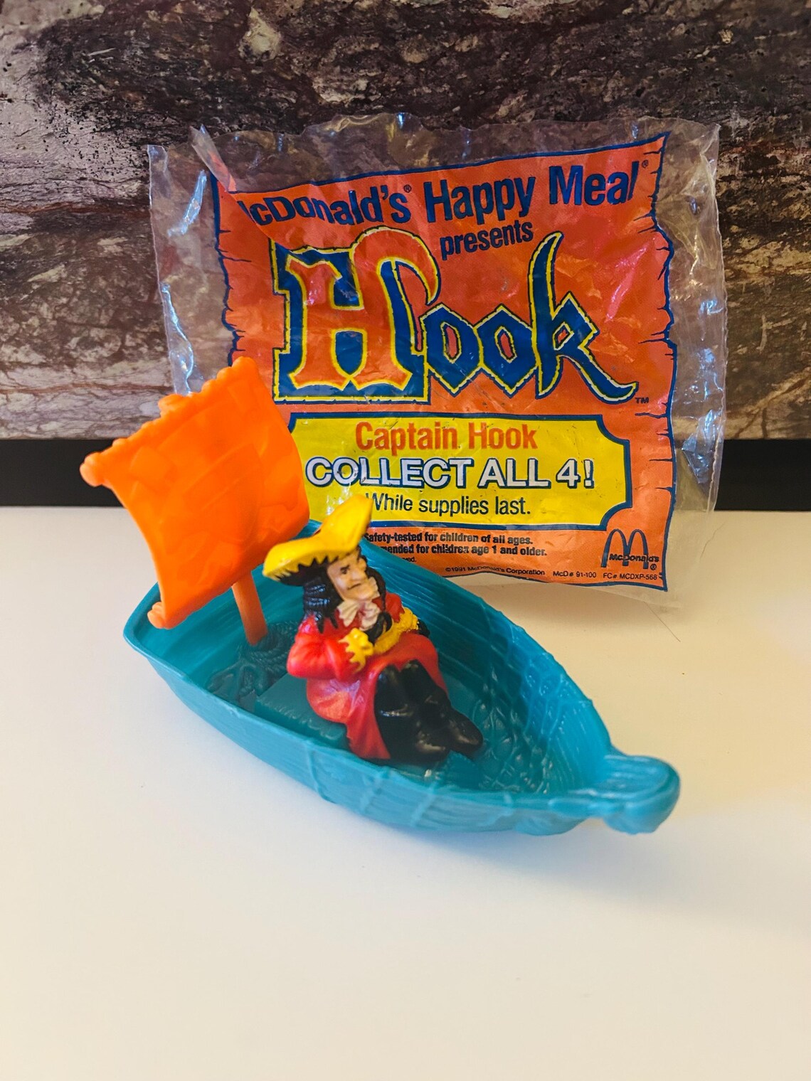 Captain Hook 1991 Happy Meal Toy - Etsy