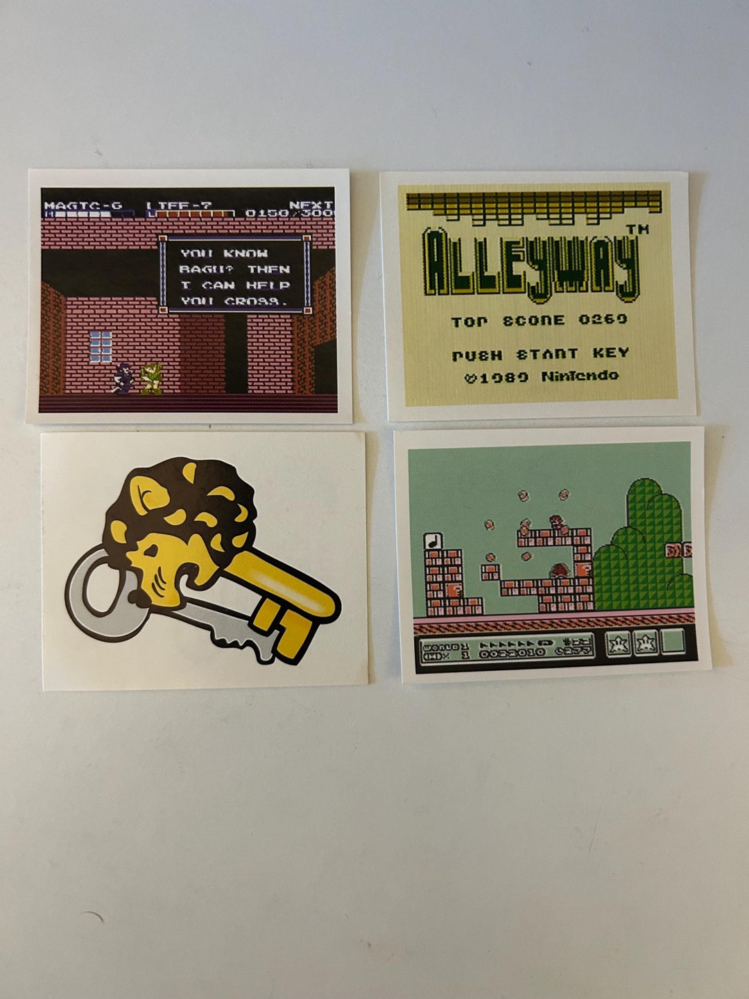 Nintendo 1992 Four Stickers Merlin Stickers, Vintage - Etsy