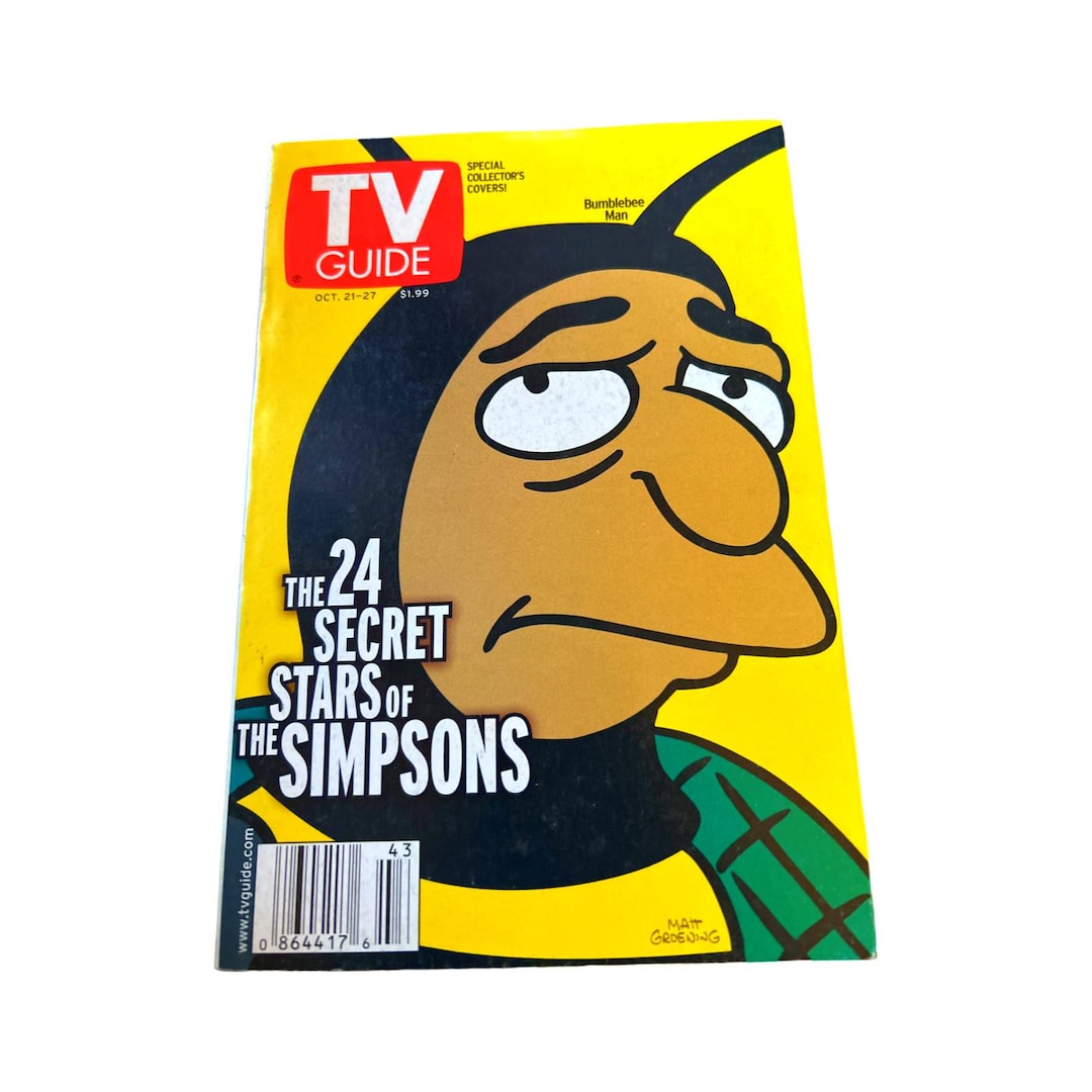 Bumblebee Man the Simpsons Collector's Cover TV Guide (2000) - Etsy