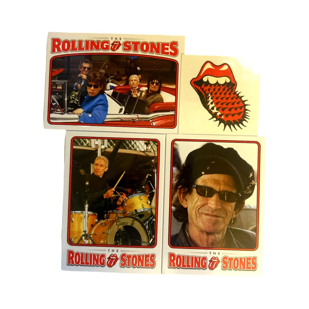Rolling Stones Three Trading Cards & Tattoo - Etsy