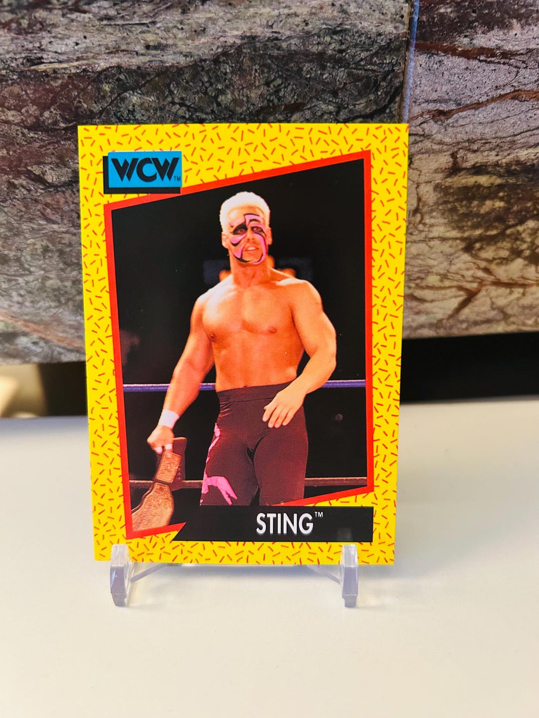 Sting Trading Card #2 WCW (1991) Wrestling - Etsy