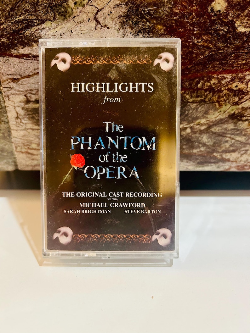 The Phantom of the Opera Cassette 1987 - Etsy
