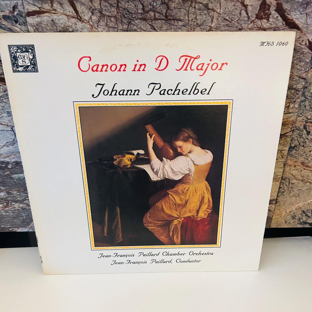 Johann Pachelbel 1980 LP Vinyl Canon in D Major Album - Etsy