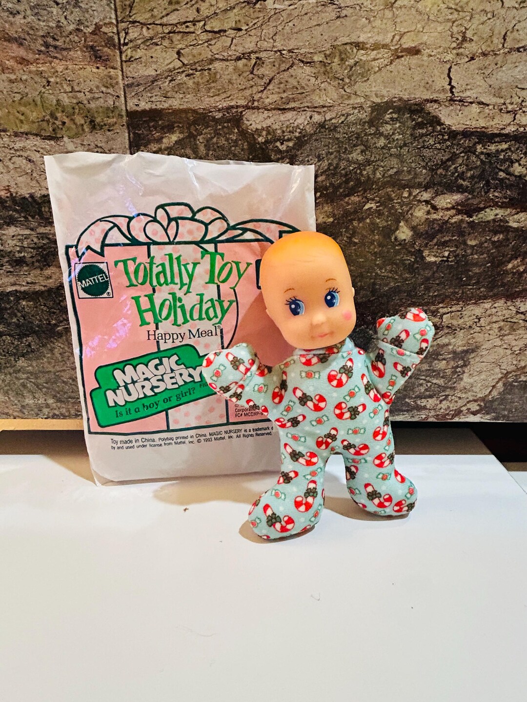 Magic Nursery 1993 Its a Boy Toy Doll, Totally Toy Holiday Happy Meal ...