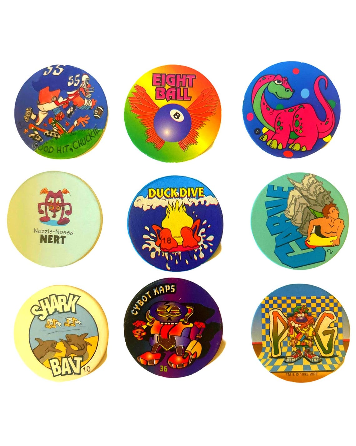 90s Pogs - Nine Pogs - Etsy