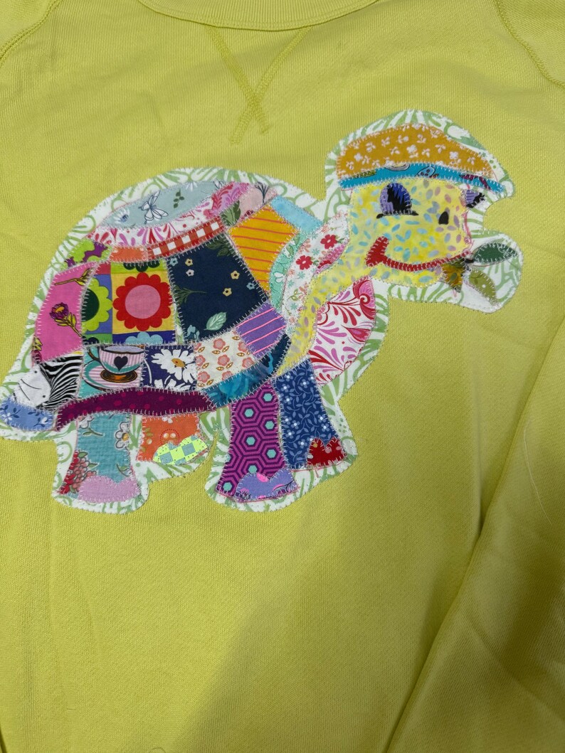 Tommy Turtle AKA Timmy Tortoise Raw Edge Applique Design Pattern - Etsy