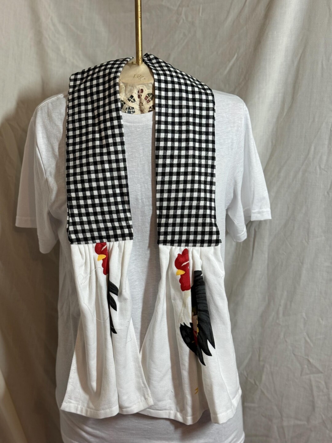 Kitchen Boa Dish Towel Black and White Rooster - Etsy