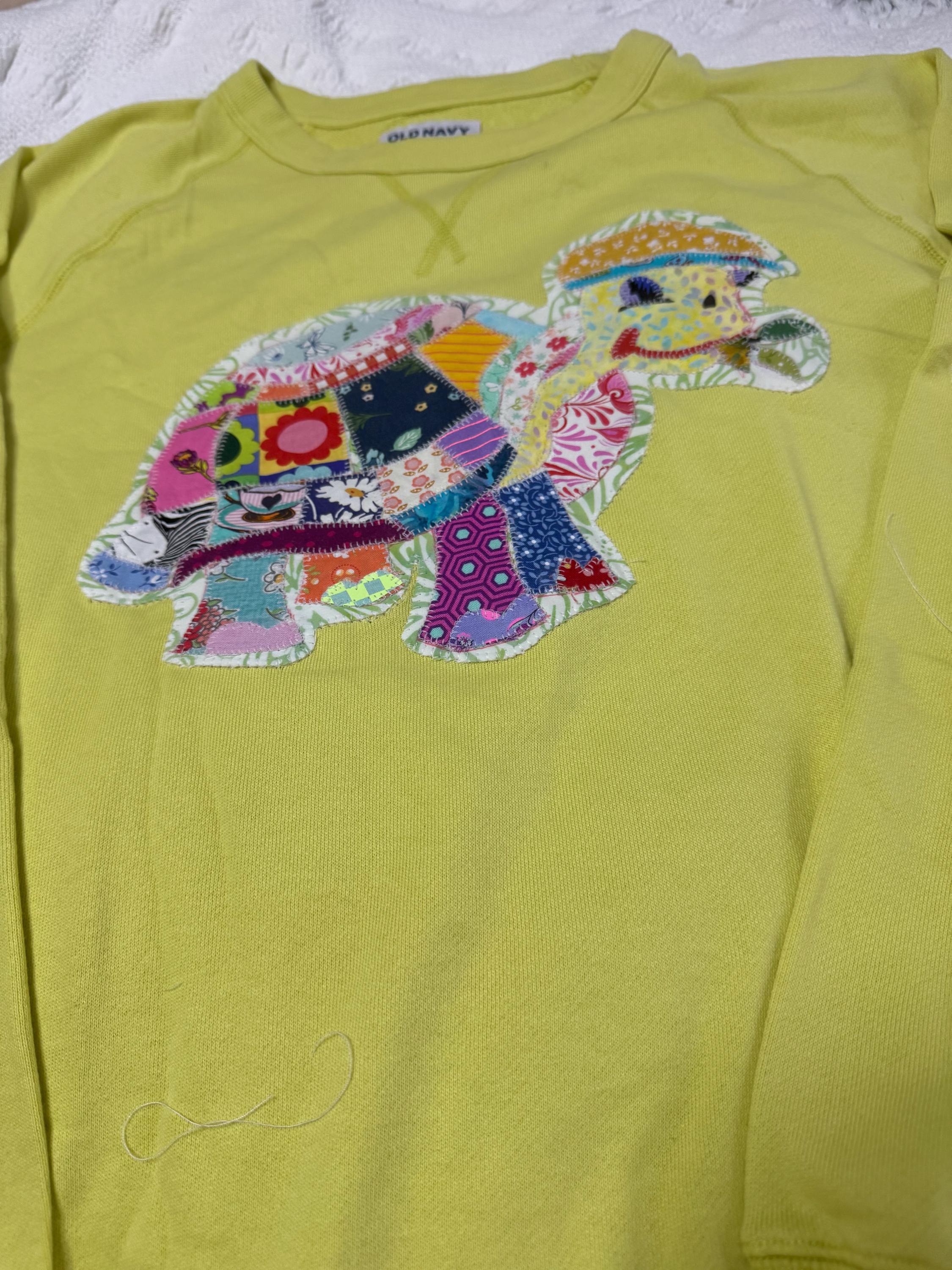 Tommy Turtle AKA Timmy Tortoise Raw Edge Applique Design Pattern - Etsy