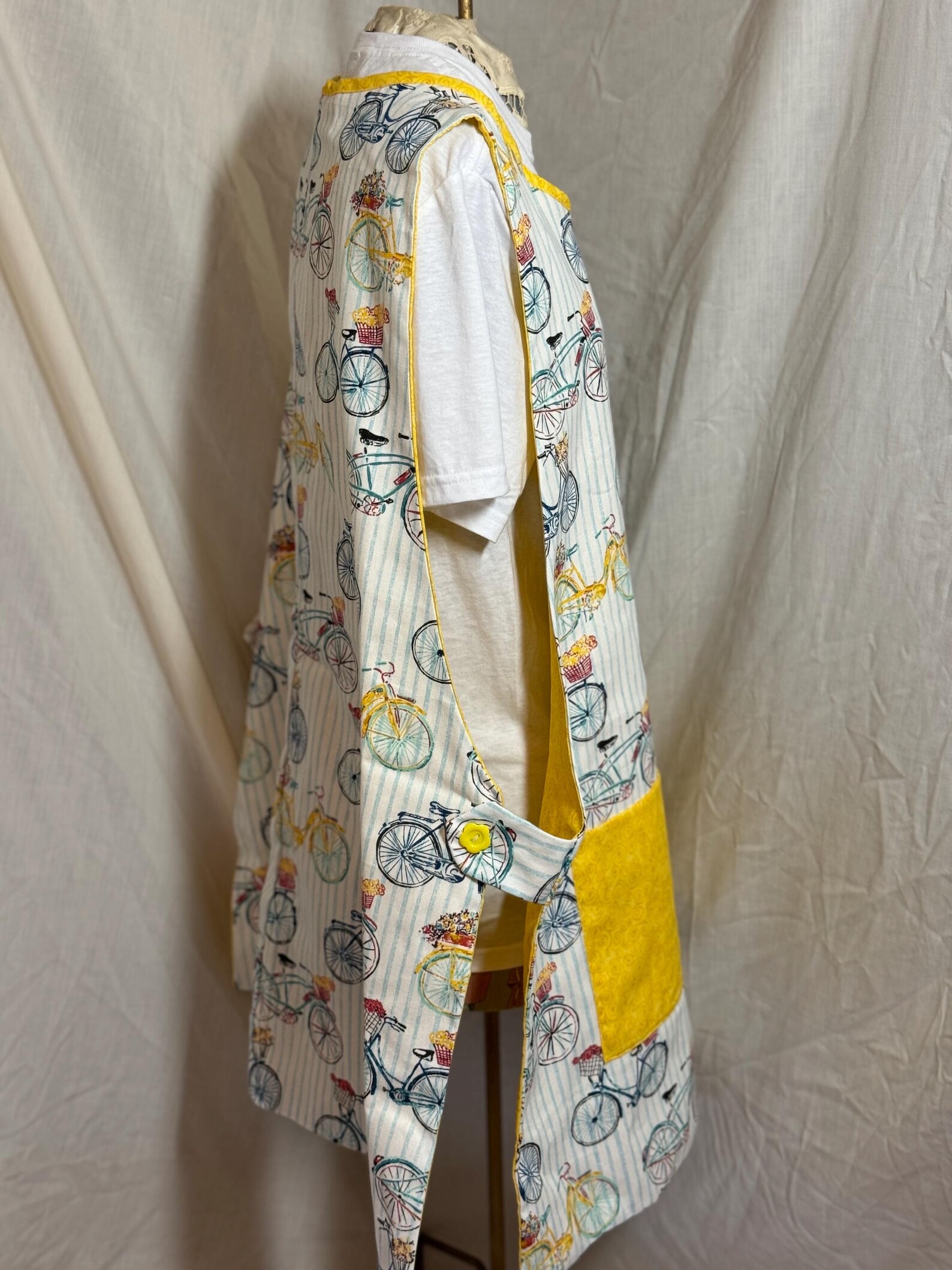 Bicycle Fully Lined Full Front and Back Apron. - Etsy