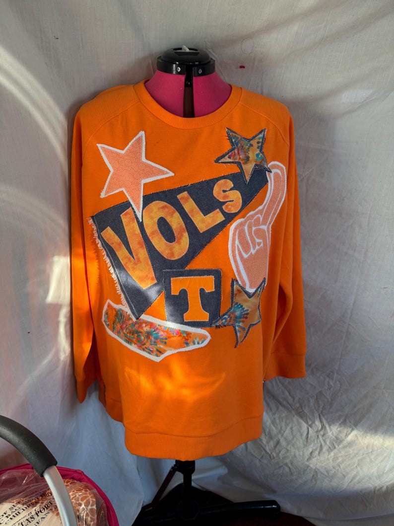 University of Tennessee Vols Pennant Patch Sweatshirt - Etsy