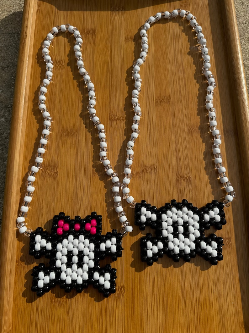 Skull Kandi Necklace - Etsy
