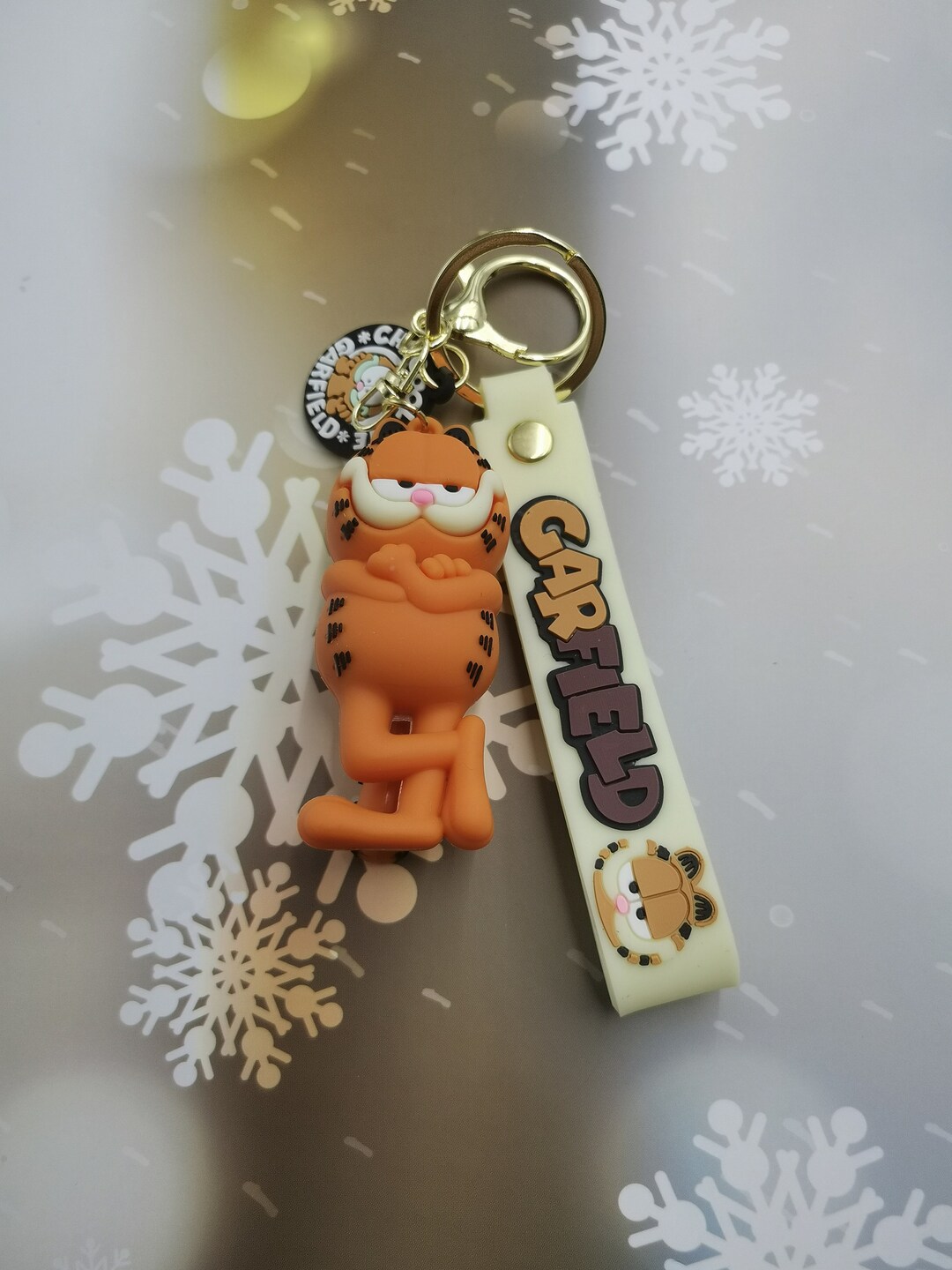 Anime Garfield Keychain Garfield Doll Keychain Pendant - Etsy