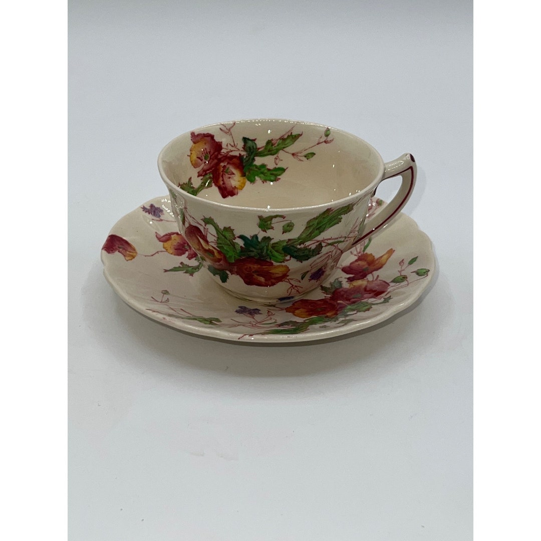 Vintage Royal Doulton Sherborne Pattern D.5915. Oversized Cup & Saucer ...