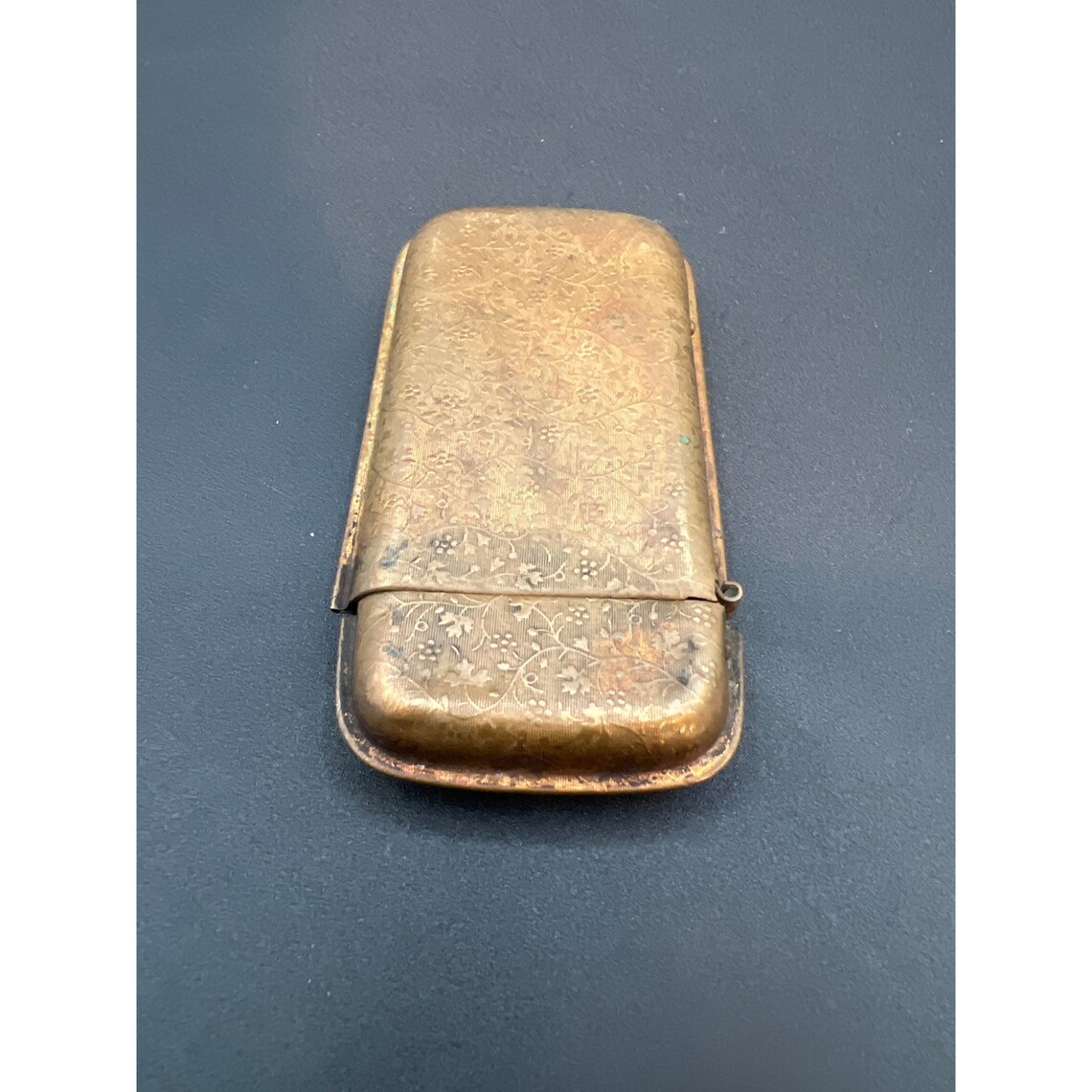Antique Embossed Brass Match Safe With Hinged Lid - Etsy