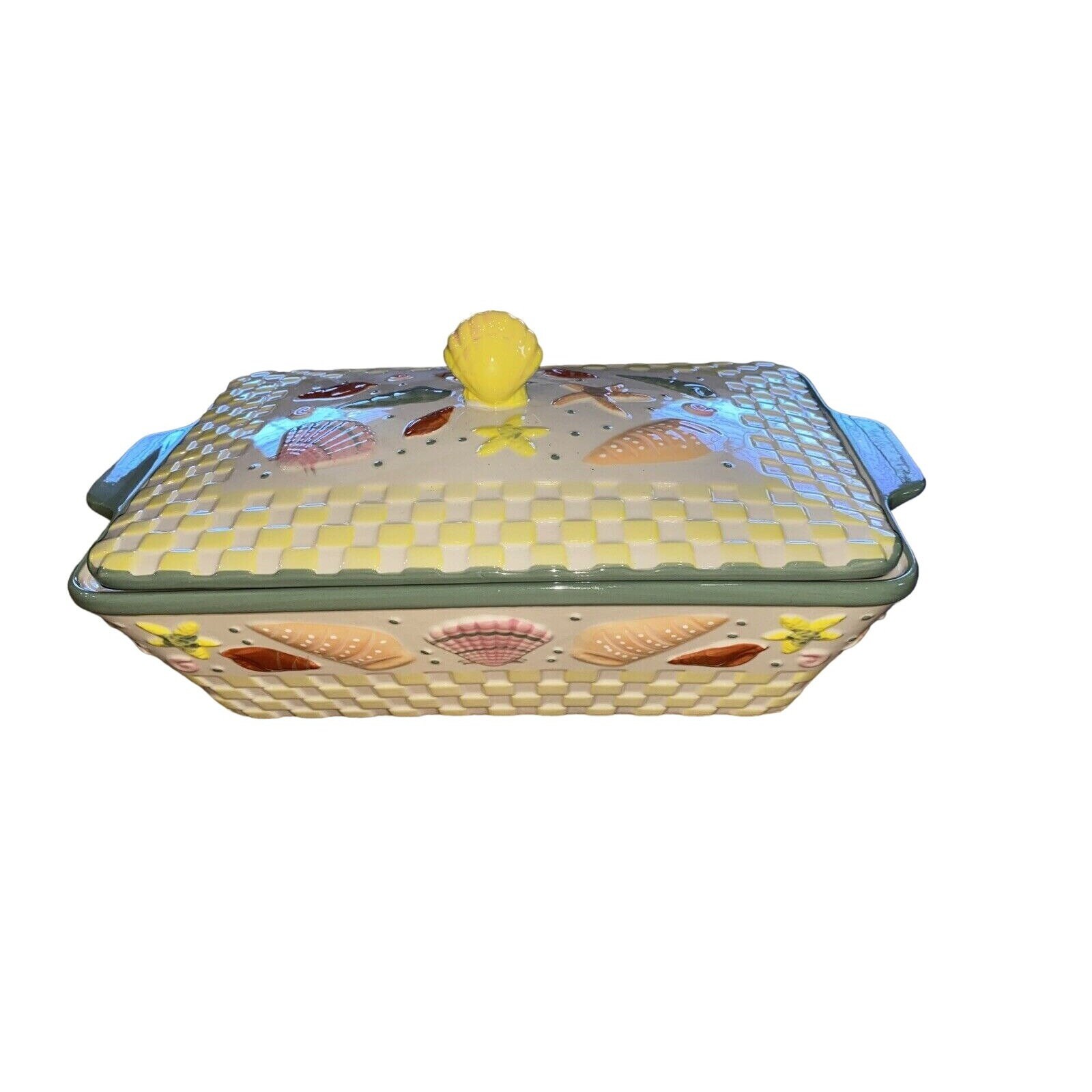 Temp-tations by Tara Summer Shells 2 QT Baking Dish With Cover ...