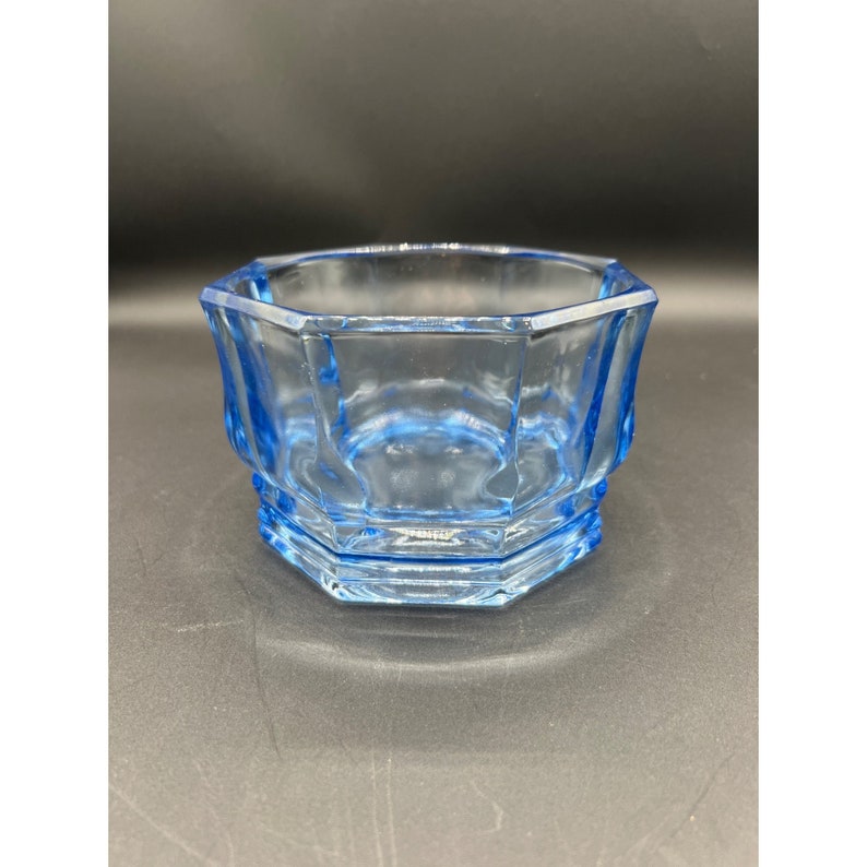Vintage Indiana Glass concord Pastel Blue Octagon Candy Dish - Etsy
