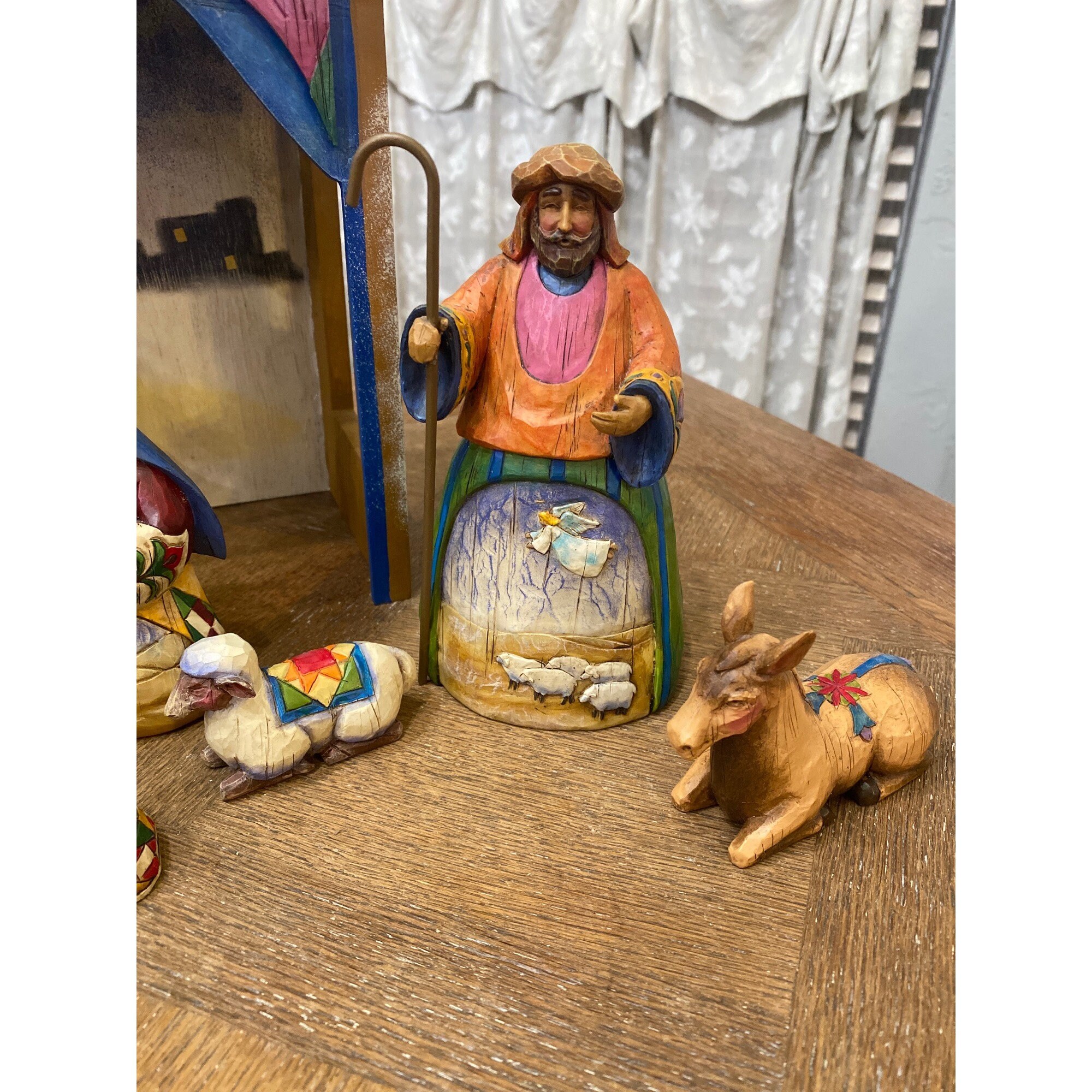 2003 Enesco Heartwood Creek Jim Shore Joy to the World Nativity Set 10 ...