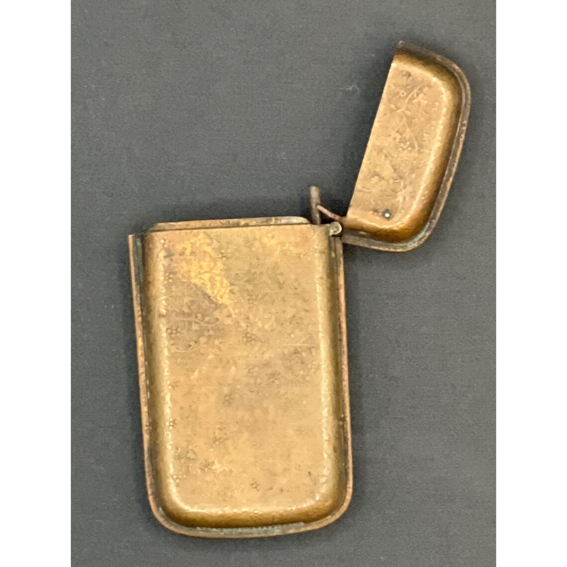 Antique Embossed Brass Match Safe With Hinged Lid - Etsy