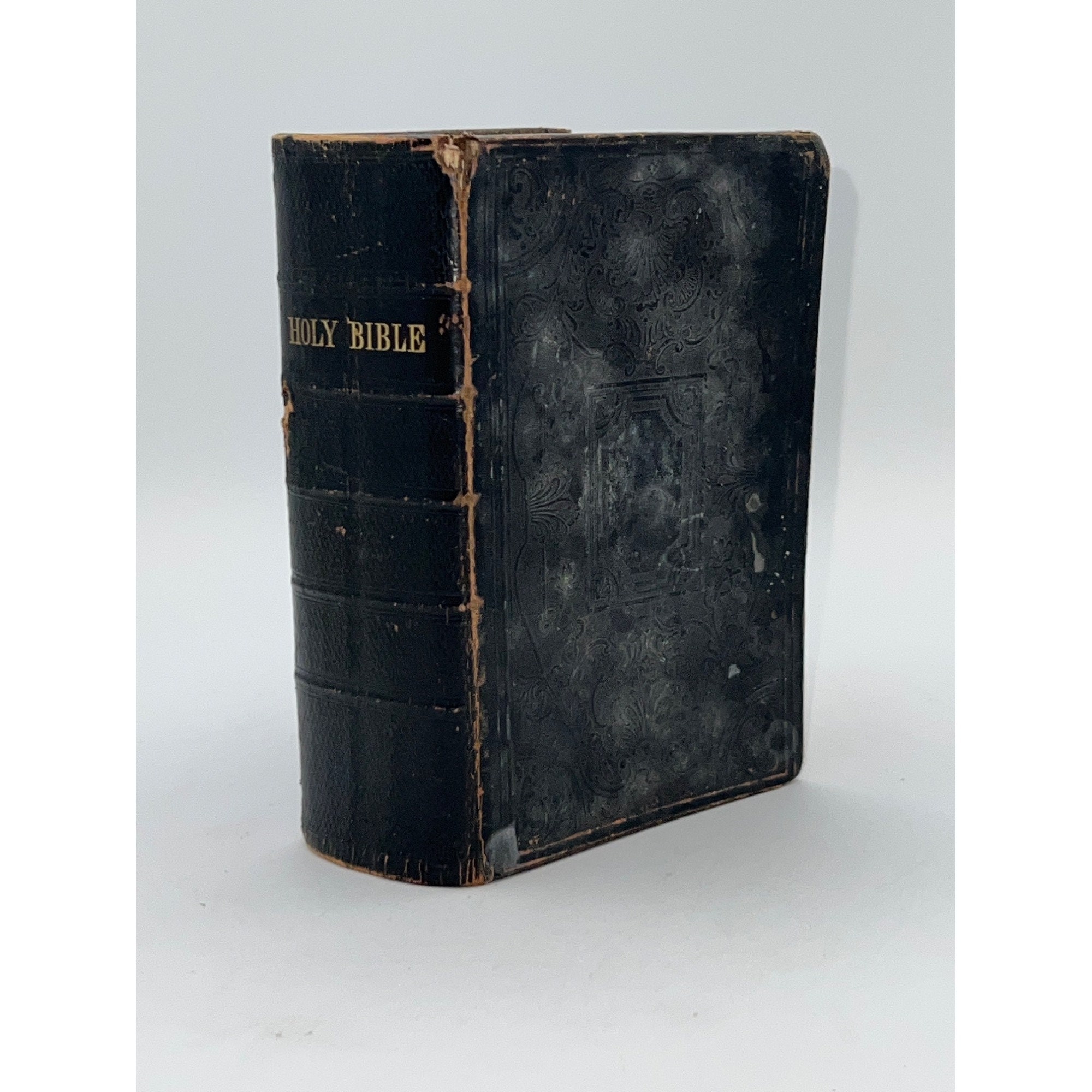 1853 Pastor's Hardback Bible New York American Bible Society 17th ...