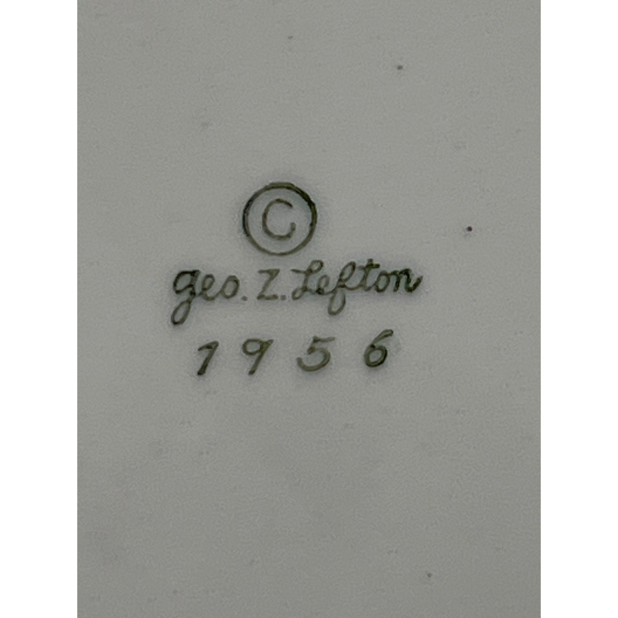 Hand Painted Signed Geo. Z Lefton Vintage Christmas Tree Plate 1956 - Etsy