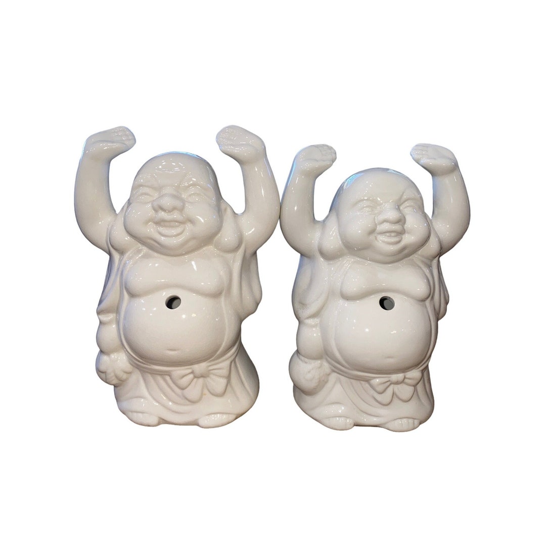 Set of 2 Benny Hanna White Bald Fat Monk Drink Mugs 1994 & Other Year ...