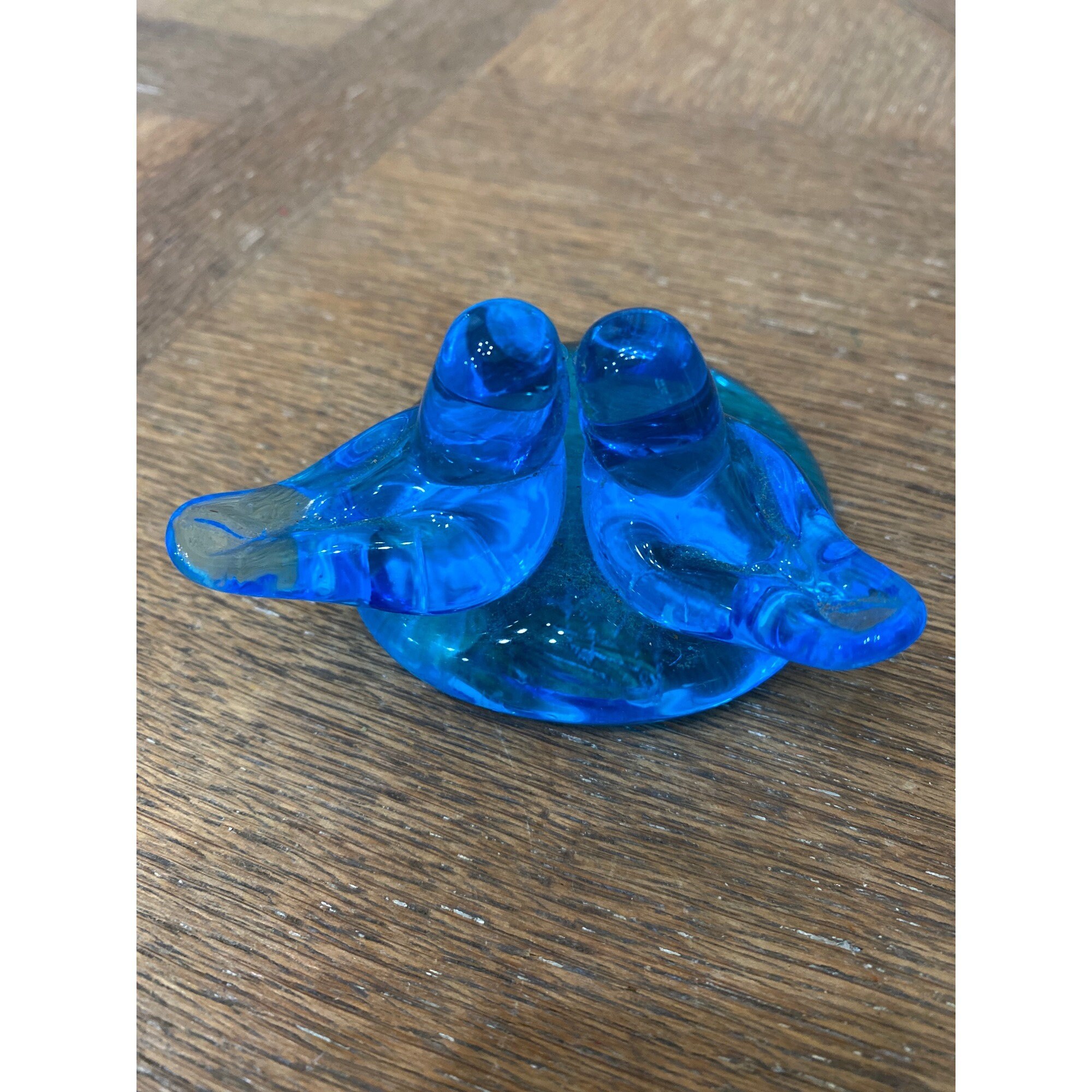 Grandmas Bluebirds Hand Blown Blue Glass Birds of Happiness - Etsy