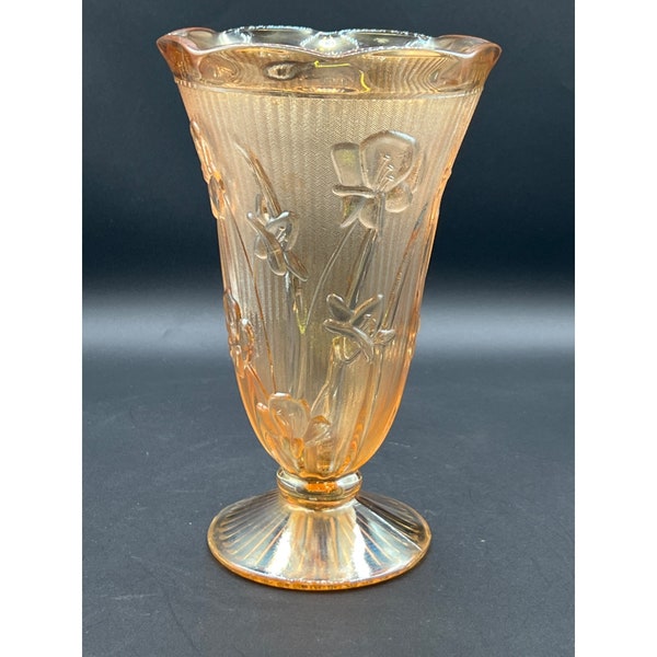 Footed Glass Vase - Etsy
