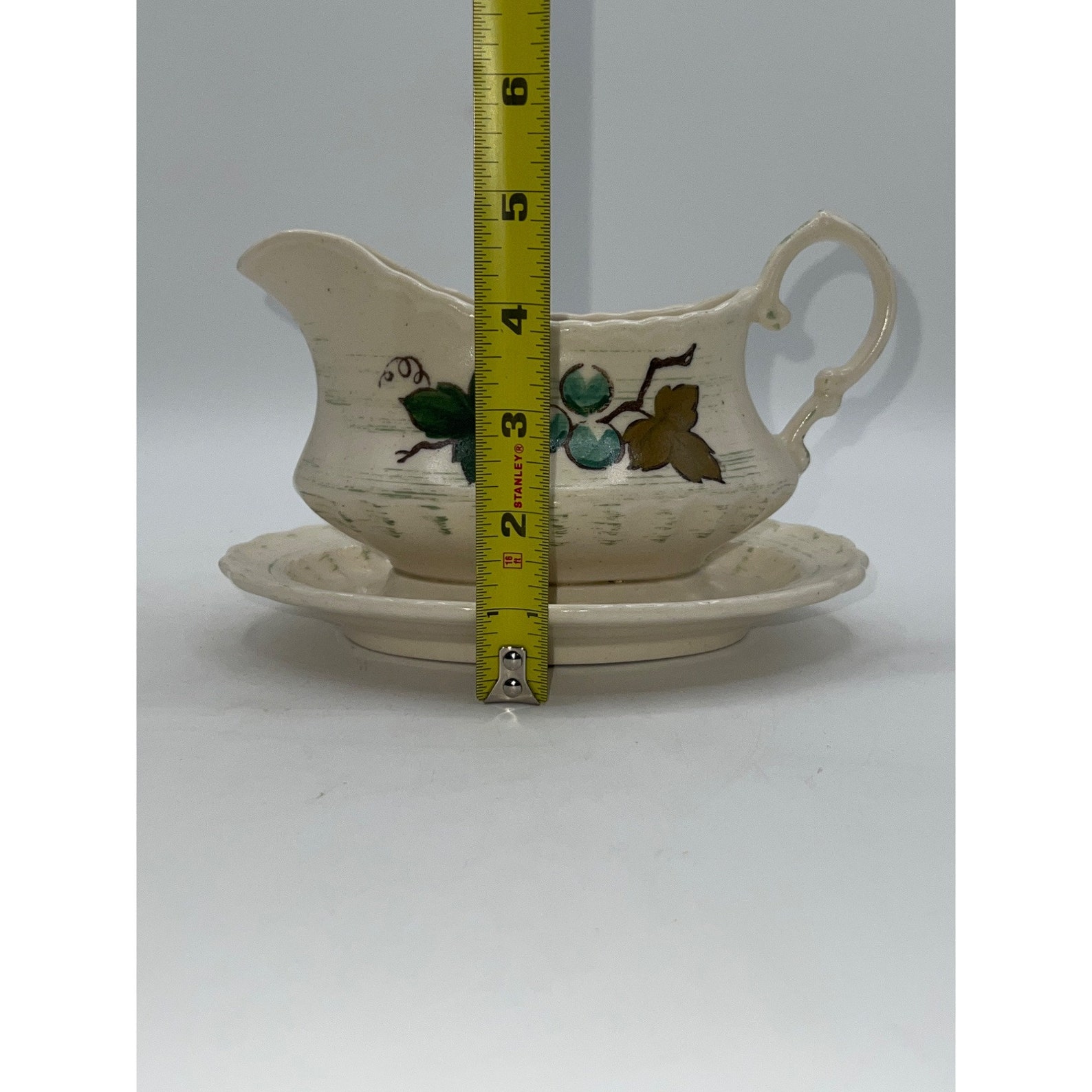 Vineyard Grapes Pattern Vernon Ware Metlox Pottery Gravy Boat Made in ...