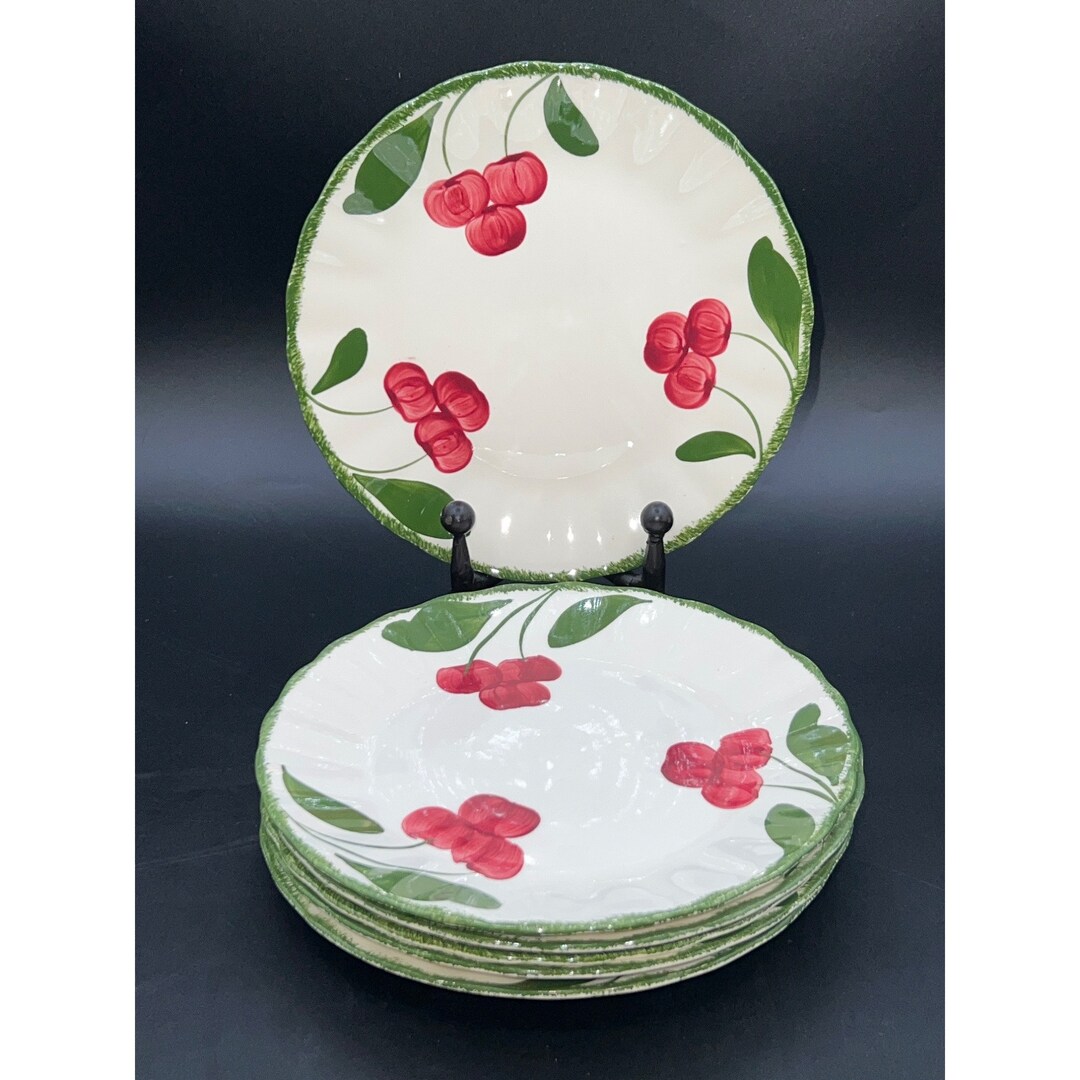 Vintage Blue Ridge Pottery Cherry Coke Design 7.25 Plate - Etsy