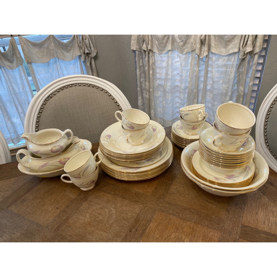 Eggshell Homer L Nautilus TULIP USA Dining Set Serving Bowls Tea Cups Gravy Boat - Etsy