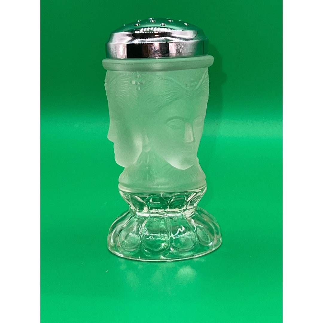 LG Wright Three Faced Lady Sugar Shaker Frosted Glass - Etsy