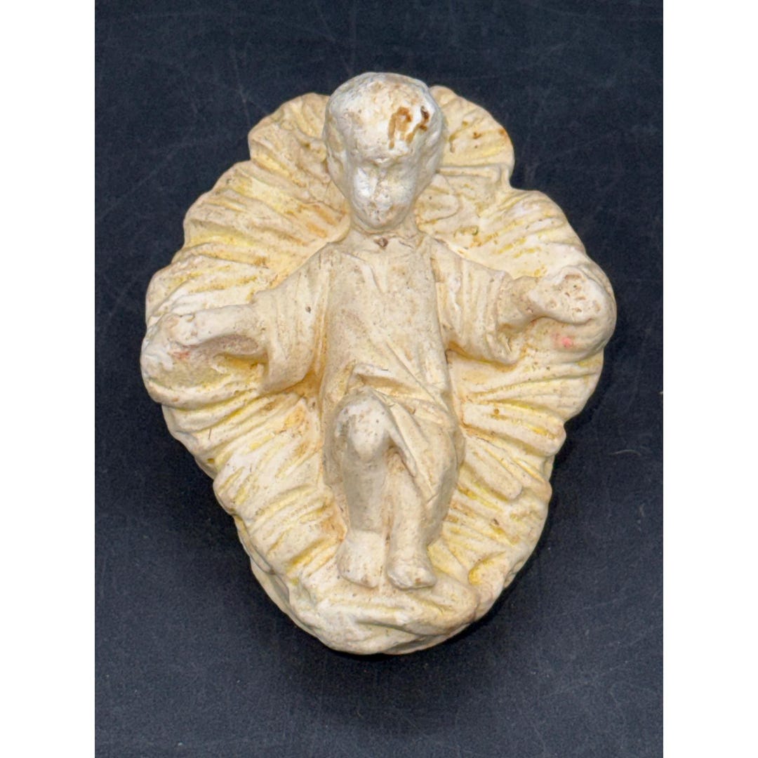 Antique Chalkware Baby Jesus Figurine Religious Nativity Collectible - Etsy