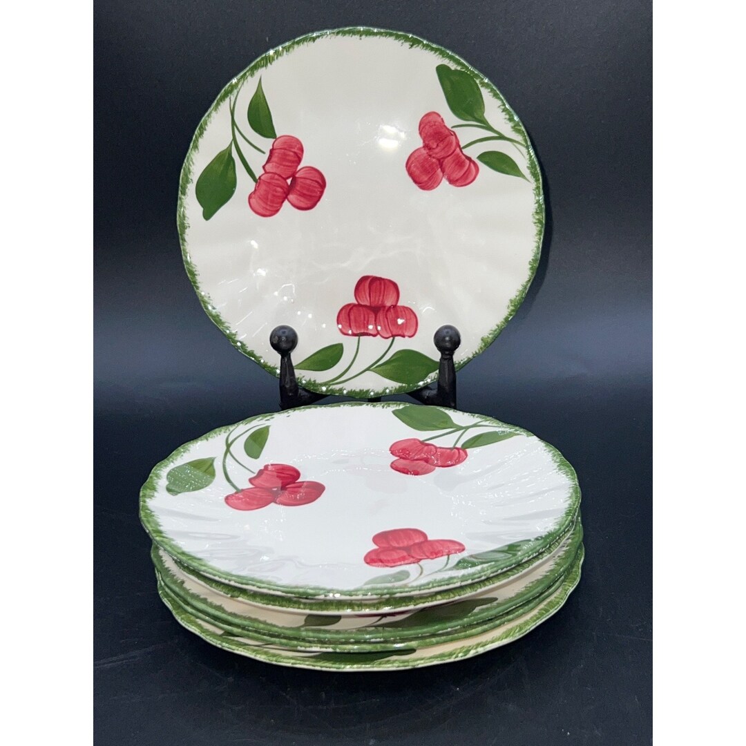 Vintage Blue Ridge Pottery Cherry Coke Design 6.25” Bread Plate - Etsy