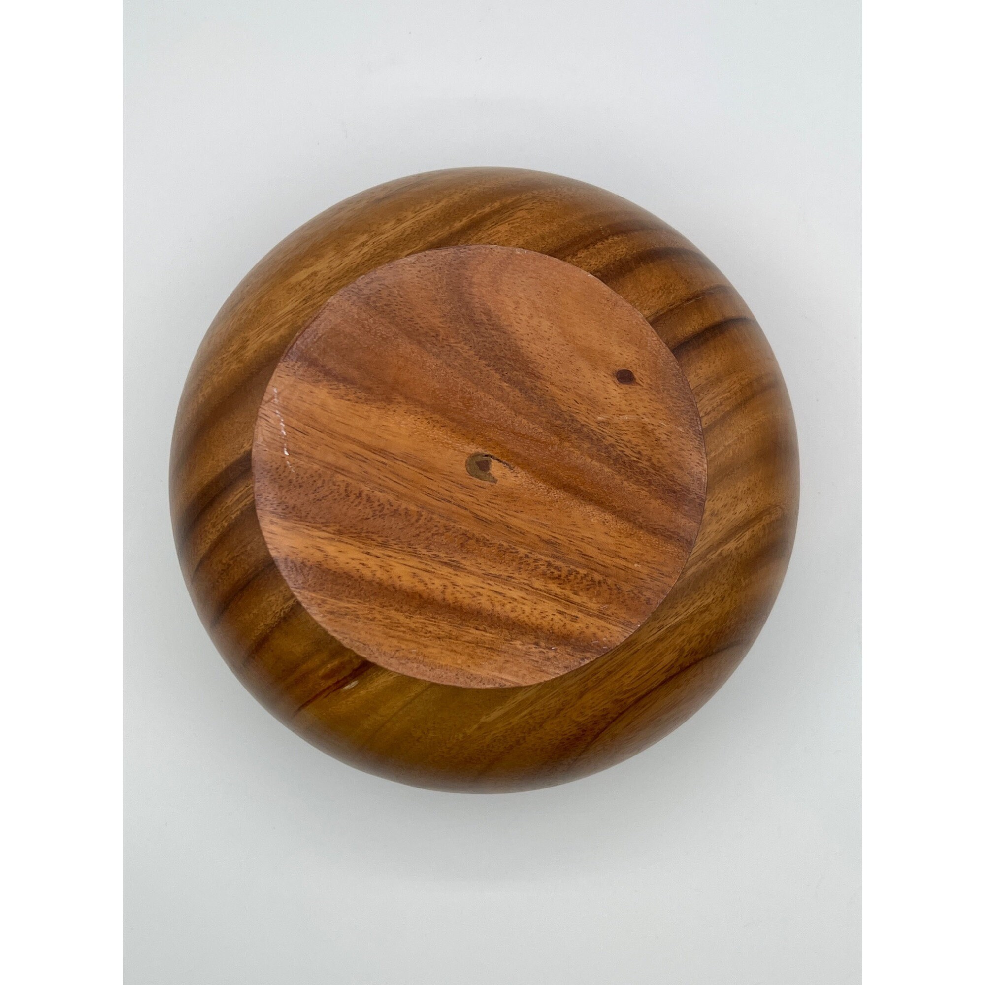 Hand Carved Tiki Wood Lazy Susan Punch Bowl 12 Cups and Ladle ...