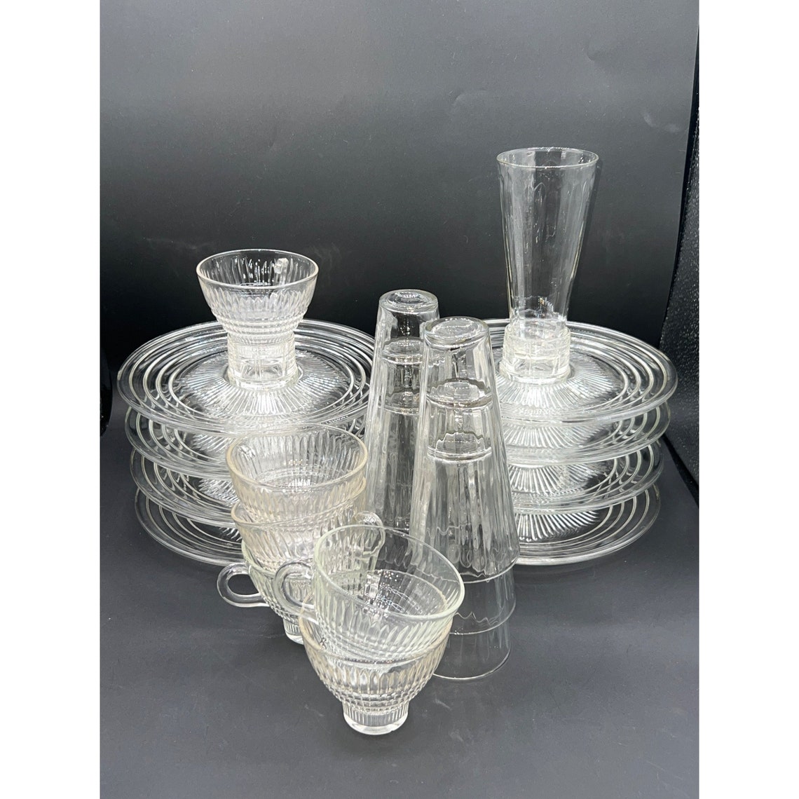 8 Antique Vintage 1937 Louis A. Leppke Safe Serv Luncheon Bridge Sets ...