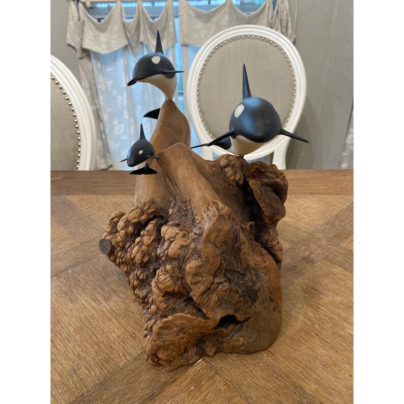 John Perry Orca Killer Whale Pod Family With Baby Two Adult Whales on ...