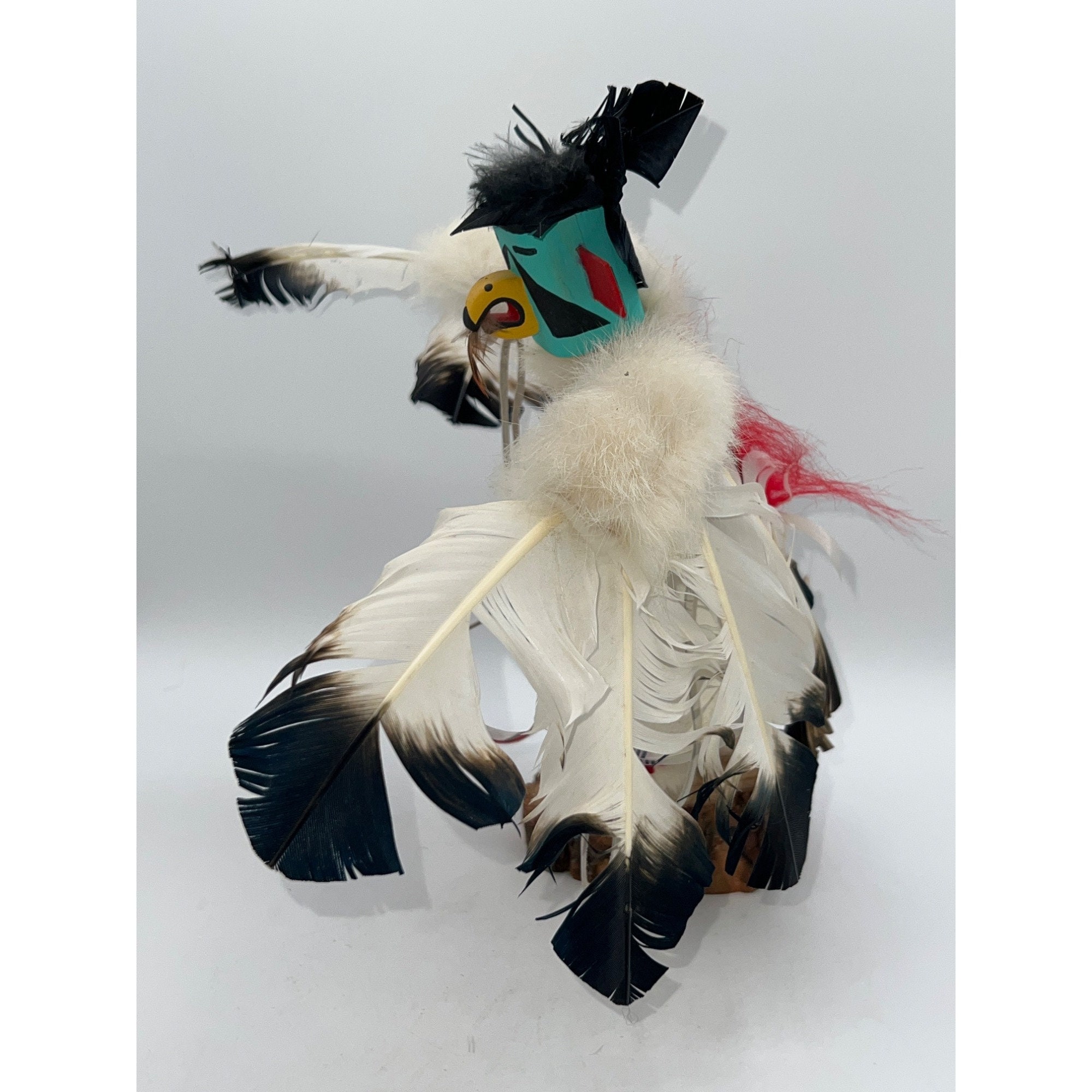 Vintage Kachina Eagle Dancer Doll With Beak, Eagle Feathers Signed Spencer - Etsy