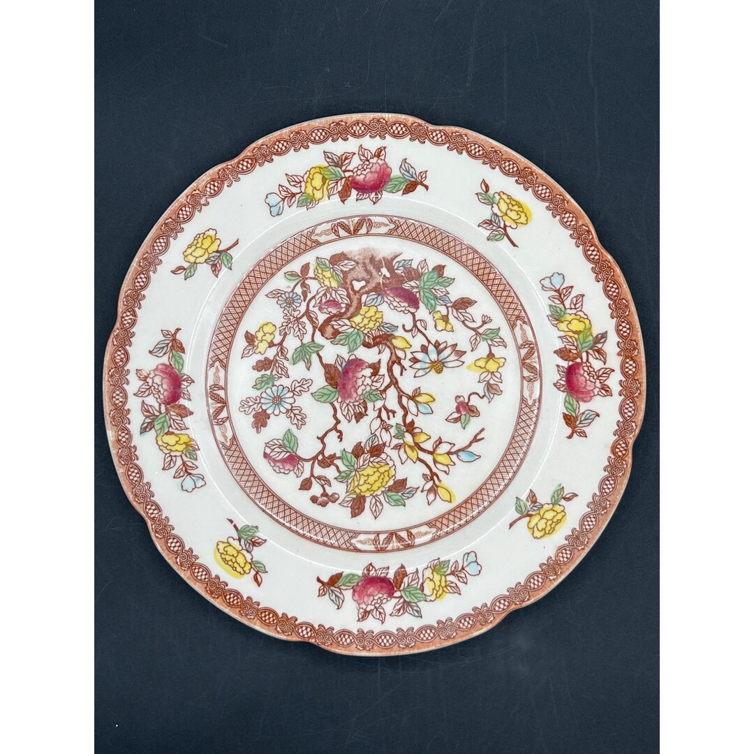 Vintage Indian Tree Maruta Handcrafted Plate 10.5" Diameter Floral ...
