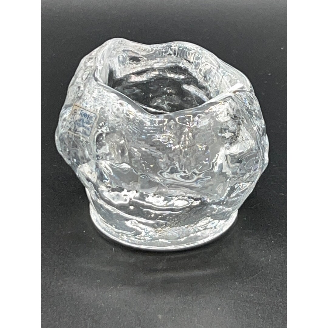Large Ice Clear Crystal Snowball Votive Candle Holder by Towle - Etsy UK