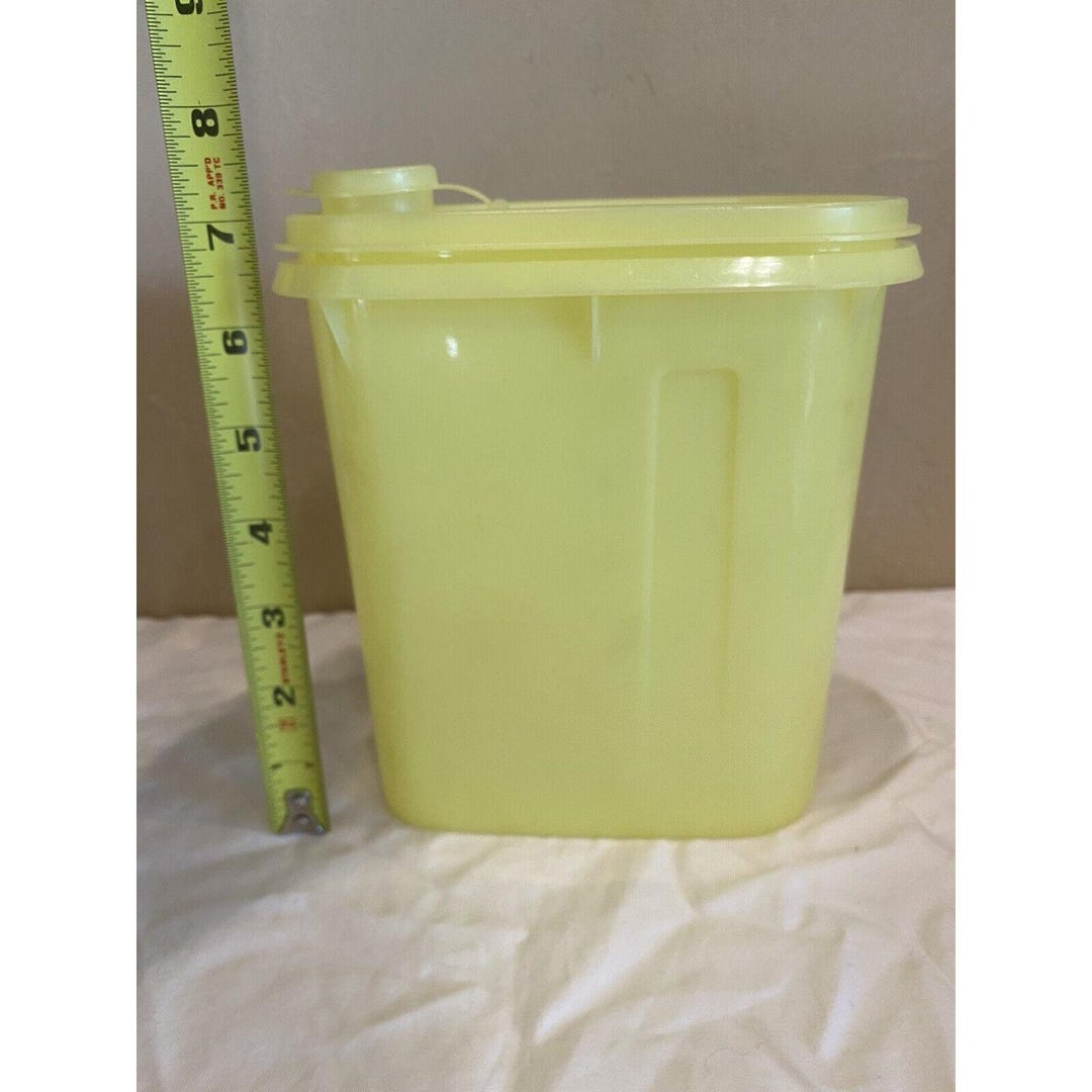 Vintage Yellow Tupperware Oval Modular Mates Container With Lid 5 Cup ...