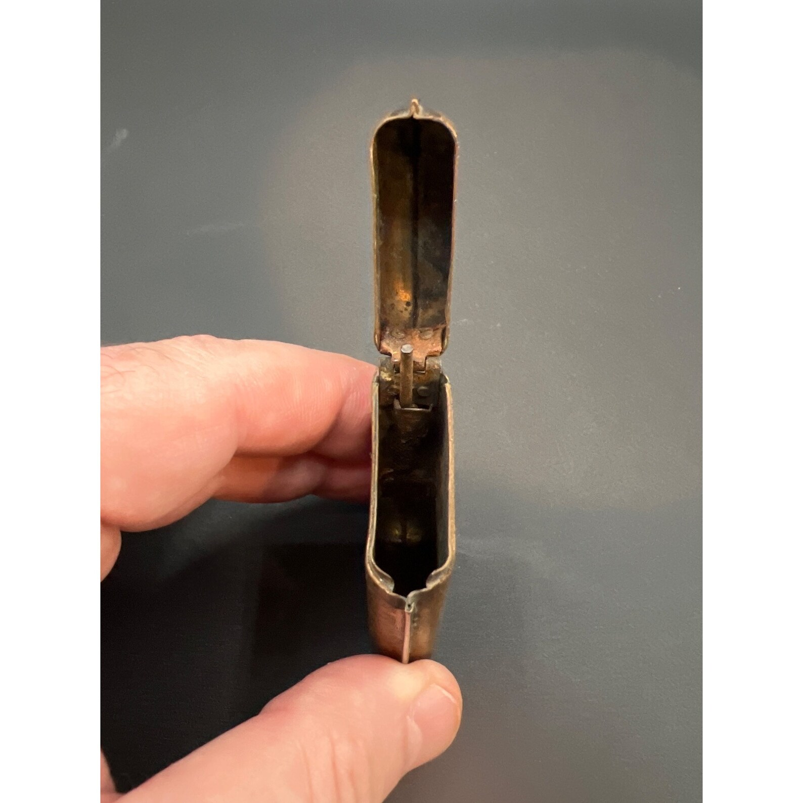 Antique Embossed Brass Match Safe With Hinged Lid - Etsy