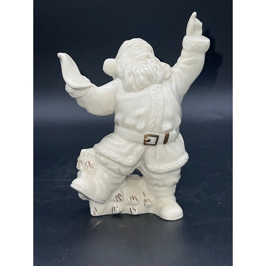 2000 Distinctively Geo Z Lefton Dancing Singing Santa Claus Figurine ...