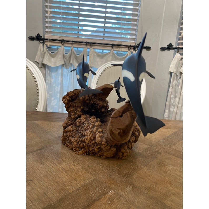 John Perry Orca Killer Whale Pod Family With Baby Two Adult Whales on ...