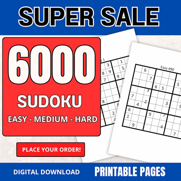 Sudoku - Etsy