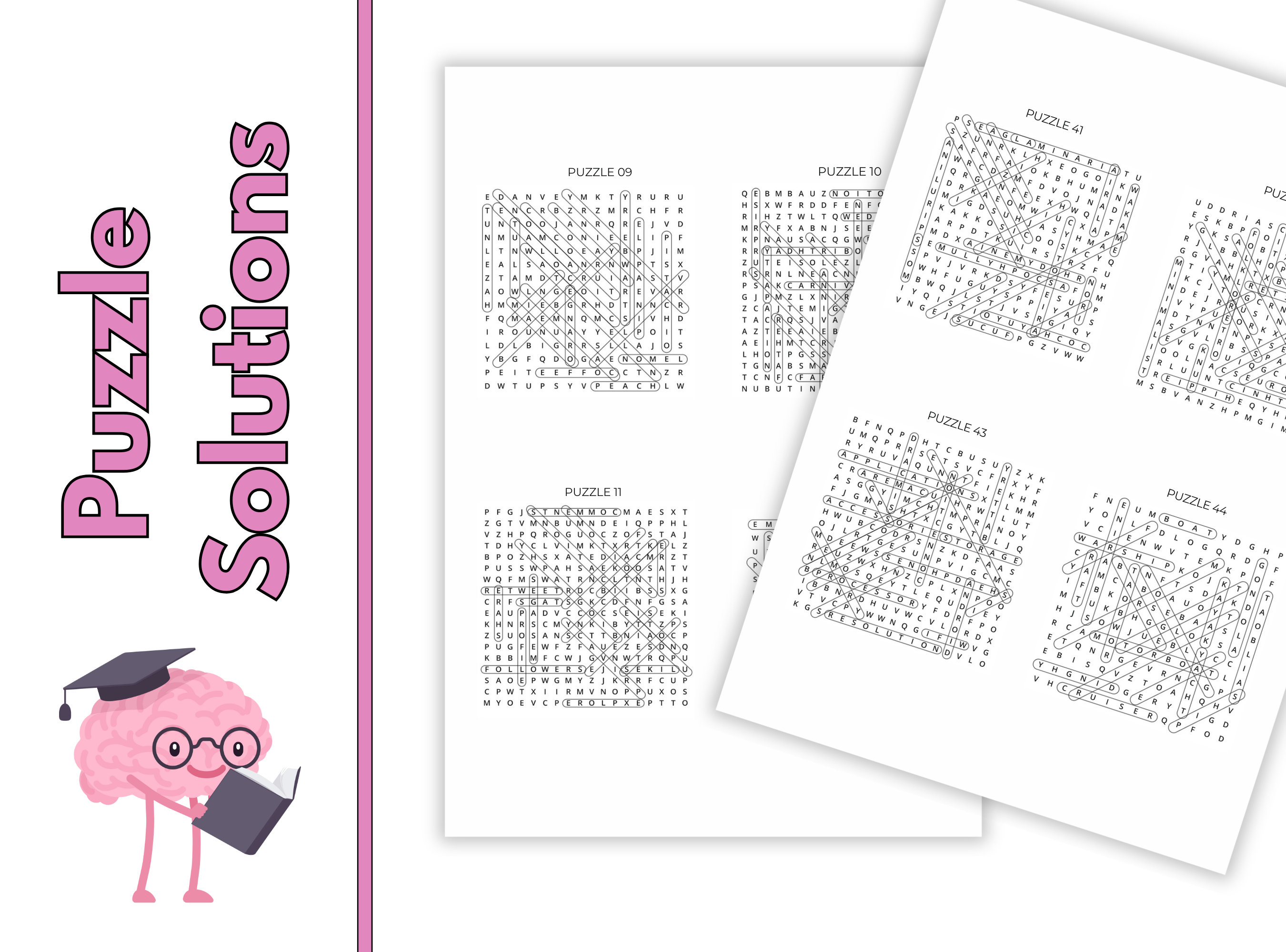 Word Search Bundle - VOLUME 1–4 BUNDLE | 4000 Word Search for Adults ...