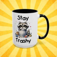 Raccoon Christmas Mug Trash Panda Coffee Cup Funny Sarcastic Office Mug ...