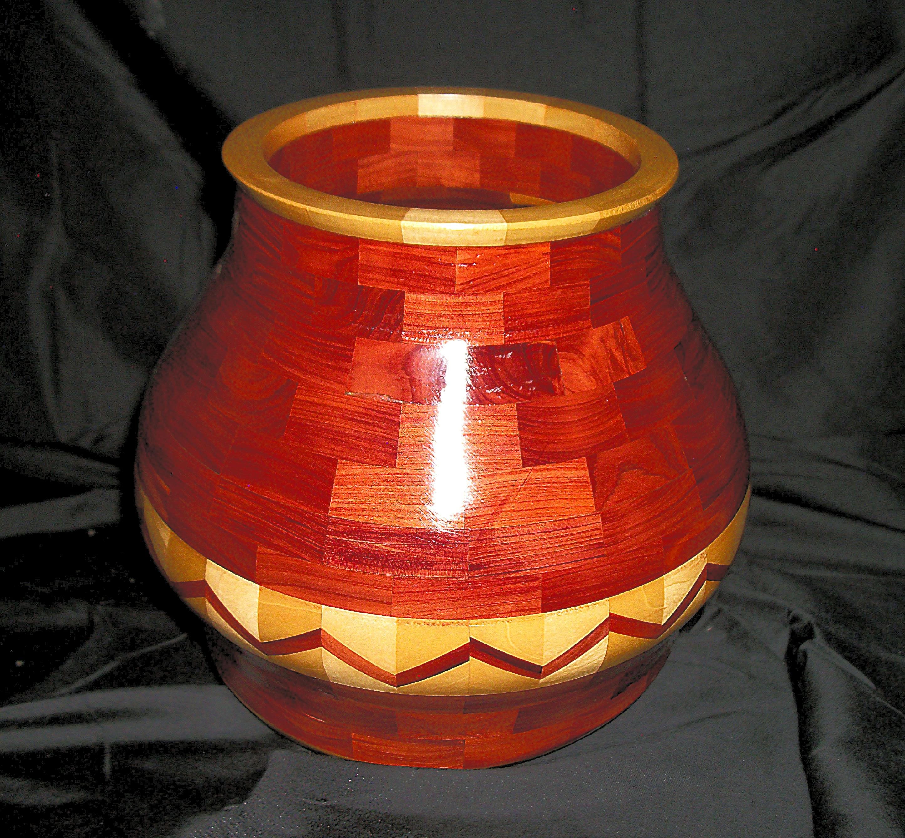 Texas Red Cedar and Yellow Poplar Segmented Wood Bowl - Etsy