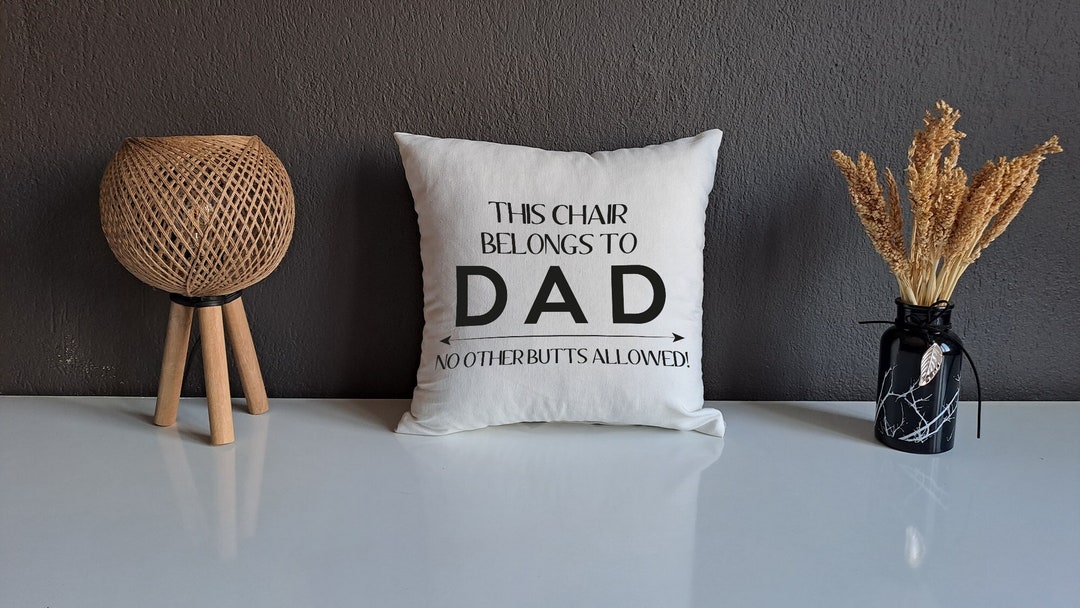 Funny Dad Pillow, Dads Chair Pillowcase, Christmas Pillow, Christmas ...