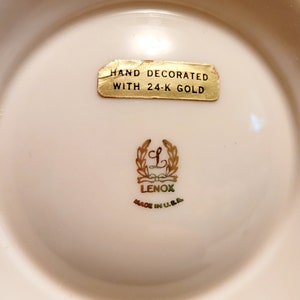 Lenox Octagon Candy Nut Dish With Lid Chatham Collection Ivory 24K Gold ...